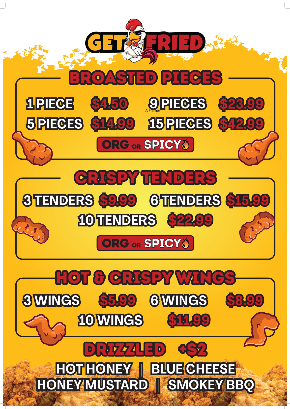 Menu – Get Fried Australia