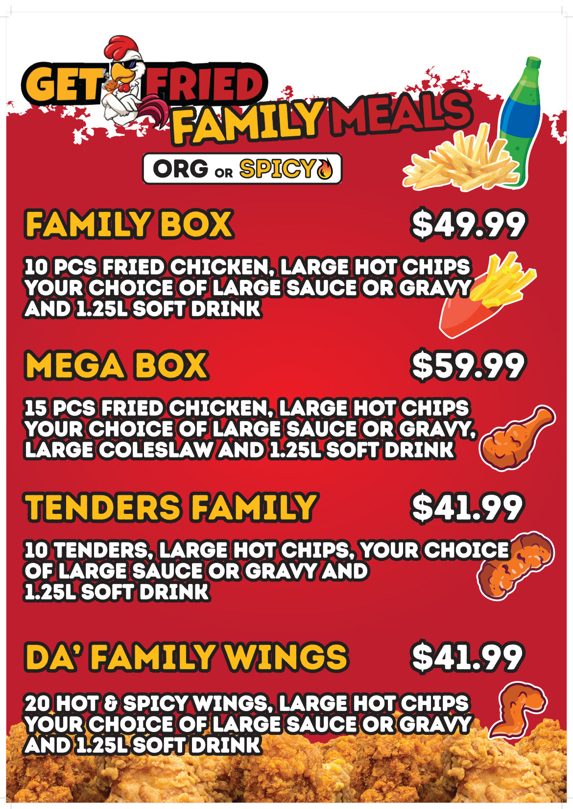 Menu – Get Fried Australia